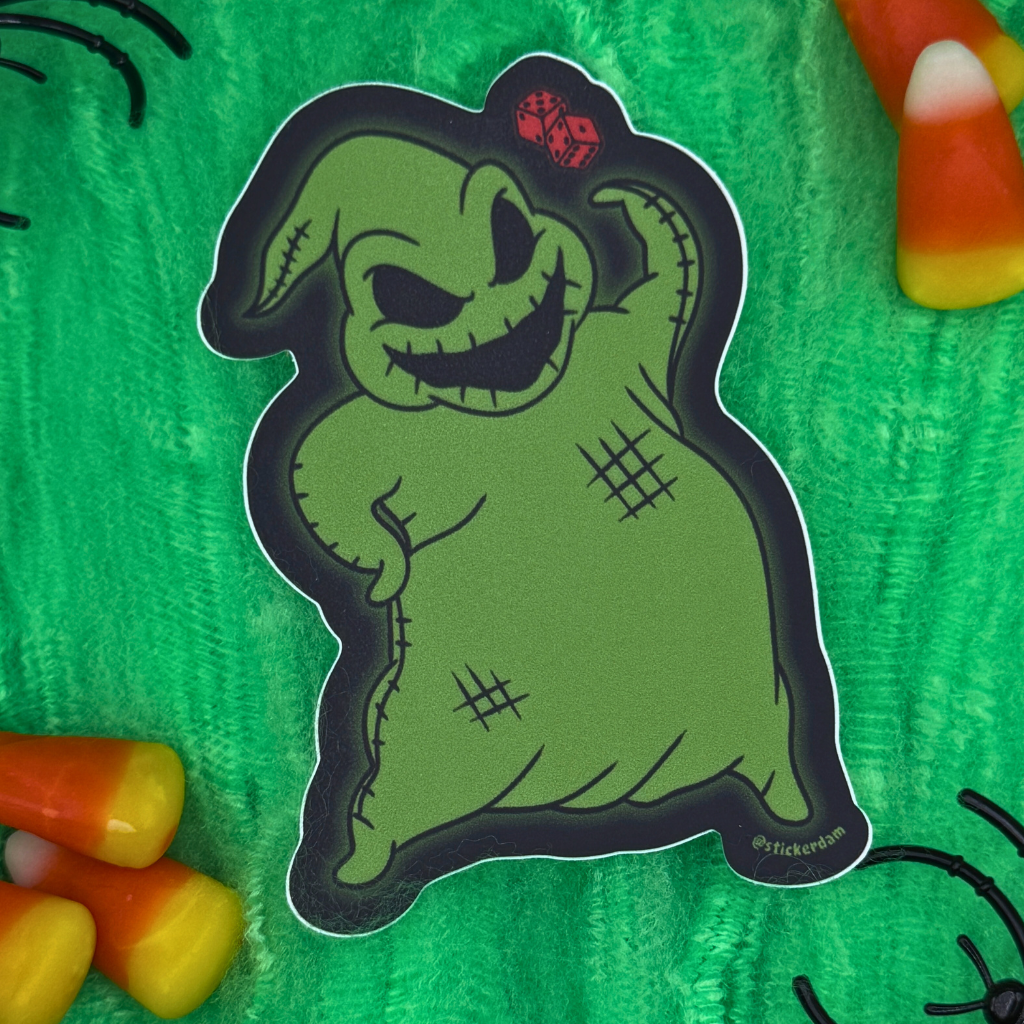 Oogie Boogie Sticker - Nightmare Before Christmas Decal – Sticker Dam
